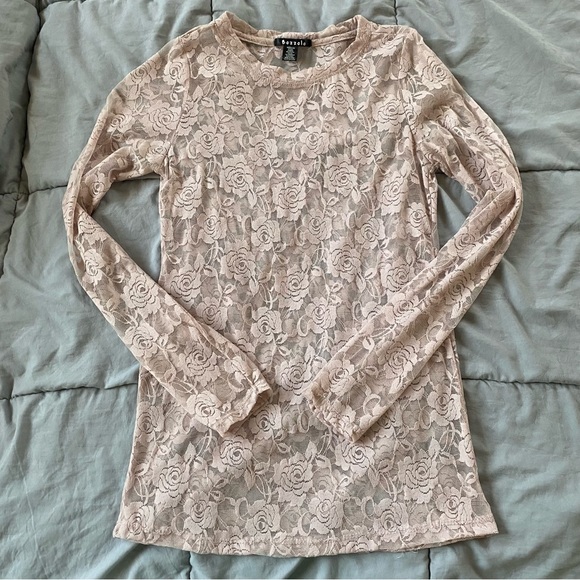 Bozzolo | Tops | Long Sleeve Lace Overshirt | Poshmark
